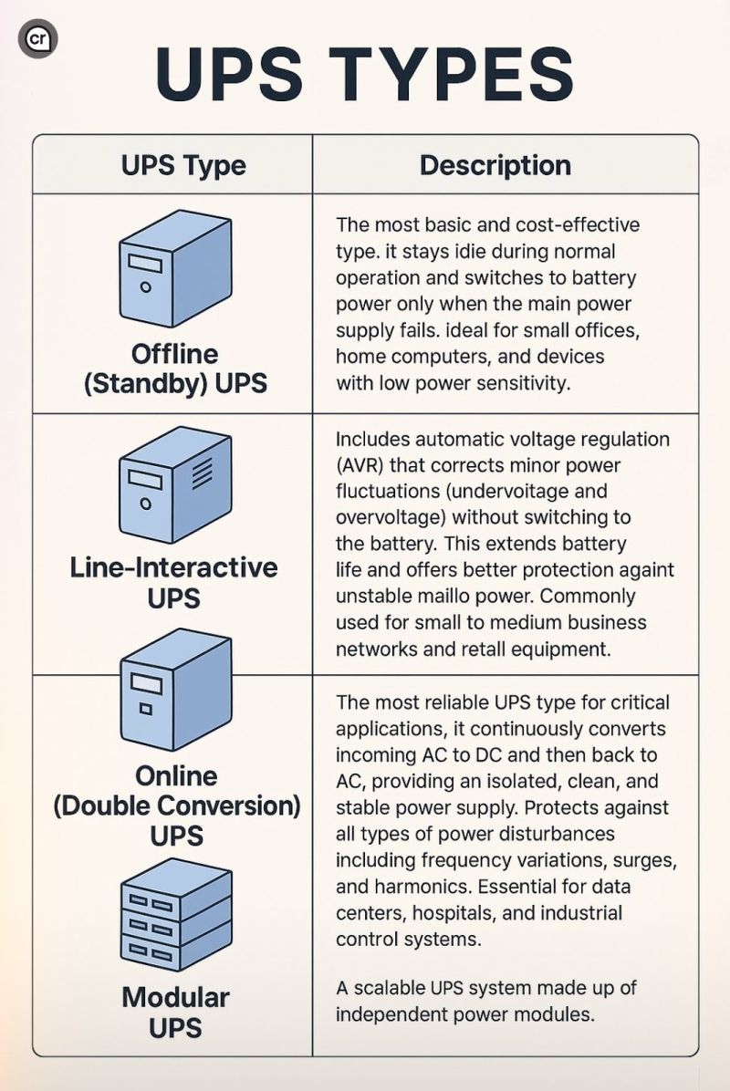 UPS Types – Choosing the Right Protection for Your Power Needs ...